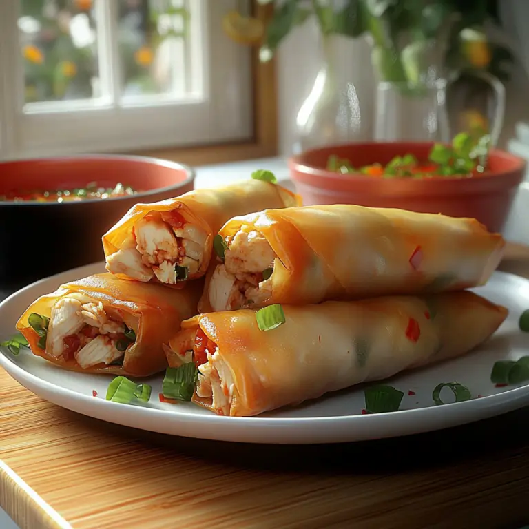 Easy Chicken Spring Rolls Recipe