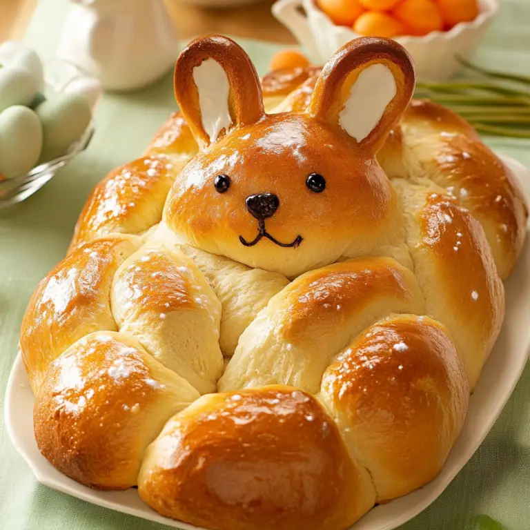 Easy Easter Bunny Bread Recipe - Homechefrecipes