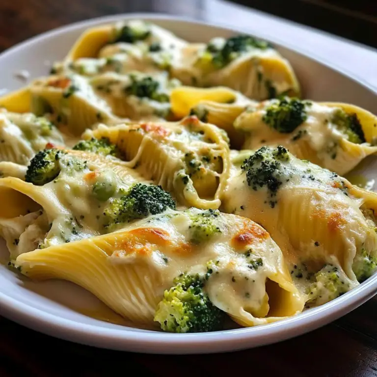Cheesy Chicken & Broccoli Stuffed Shells - Homechefrecipes