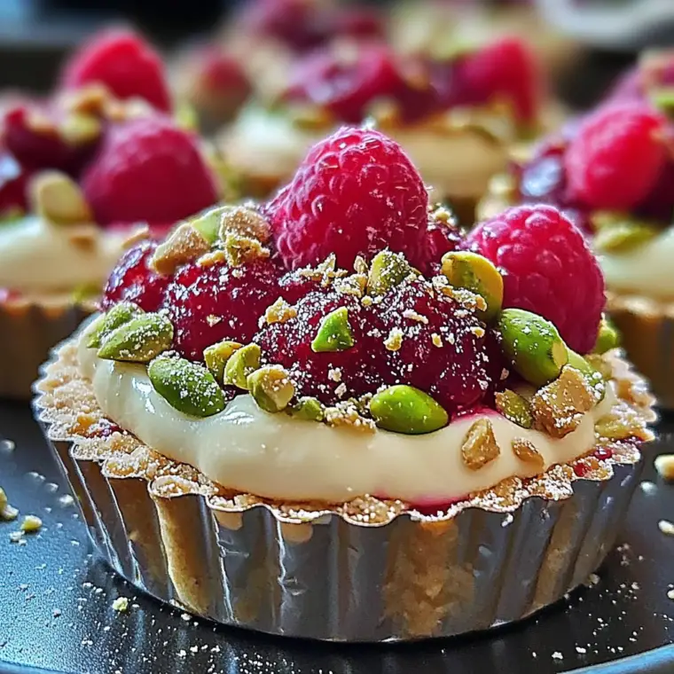 Pistachio Raspberry Tartlets - Homechefrecipes
