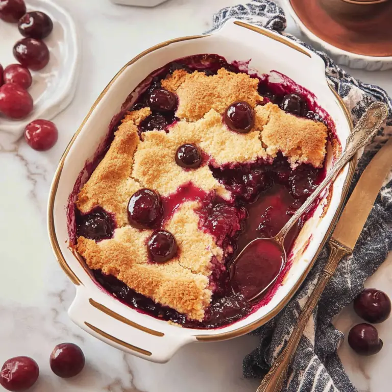 Sweet Cherry Cobbler