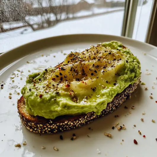 Smashed Avocado Egg Toast with Chili Flakes - Homechefrecipes