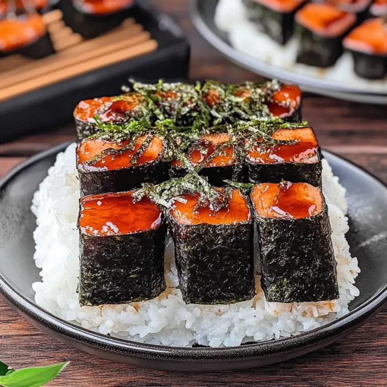 Hawaiian Spam Musubi With Sushi Nori Seaweed - Homechefrecipes