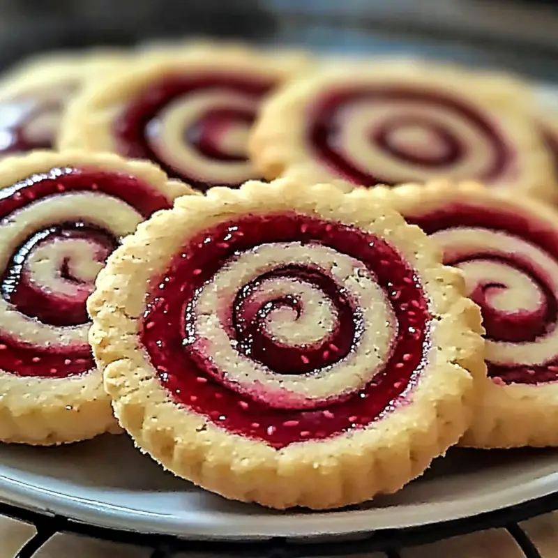 Raspberry Swirl Shortbread Cookies - Homechefrecipes