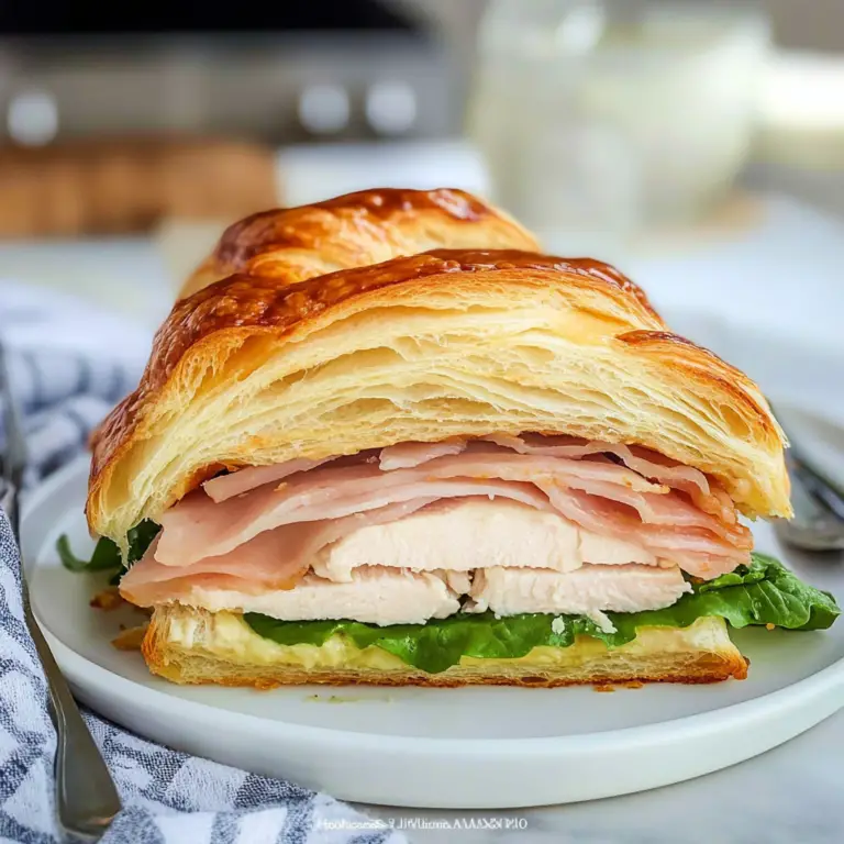 Turkey Croissant Sandwich - Homechefrecipes