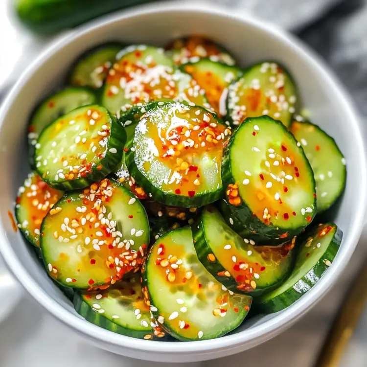 Korean Gochujang Cucumber Salad - Homechefrecipes