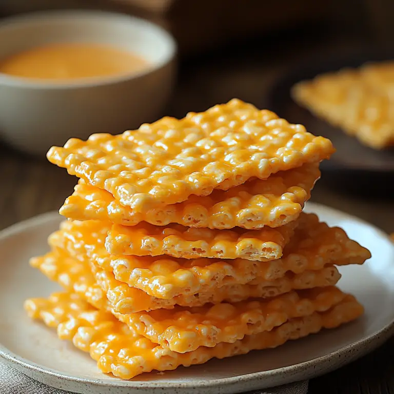 Crunchy Rice Krispie Cheddar Crackers - Homechefrecipes