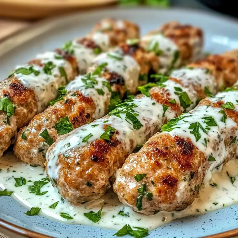 Chicken Kofta with Garlic Yogurt Sauce - Homechefrecipes