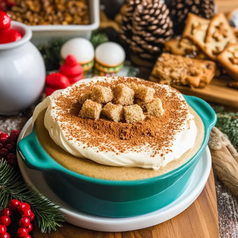 Incredible Gingerbread Cheesecake Dip for Amazing Holidays