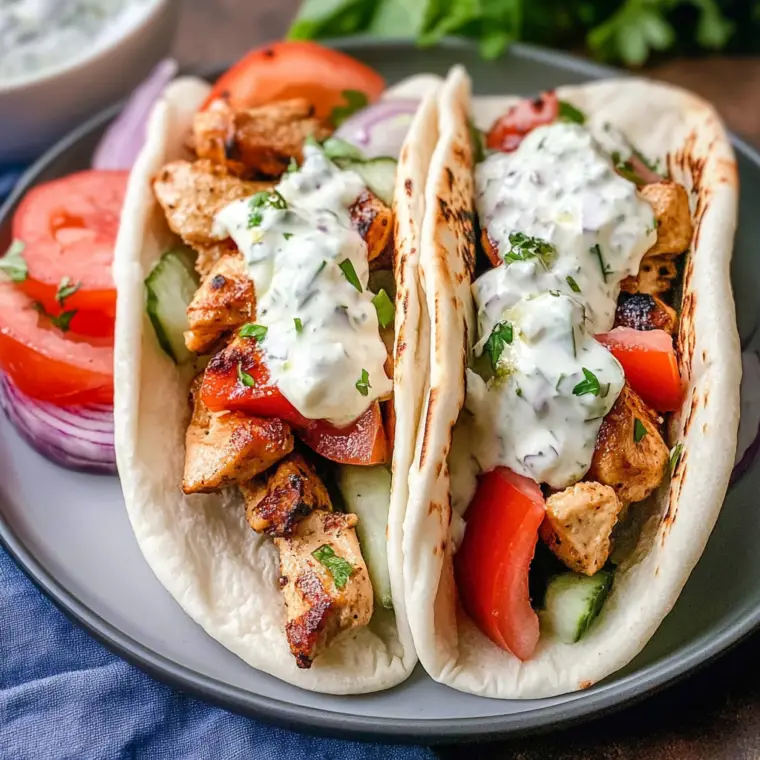 Amazing Chicken Gyros with Tzatziki Sauce for Delicious Flavor