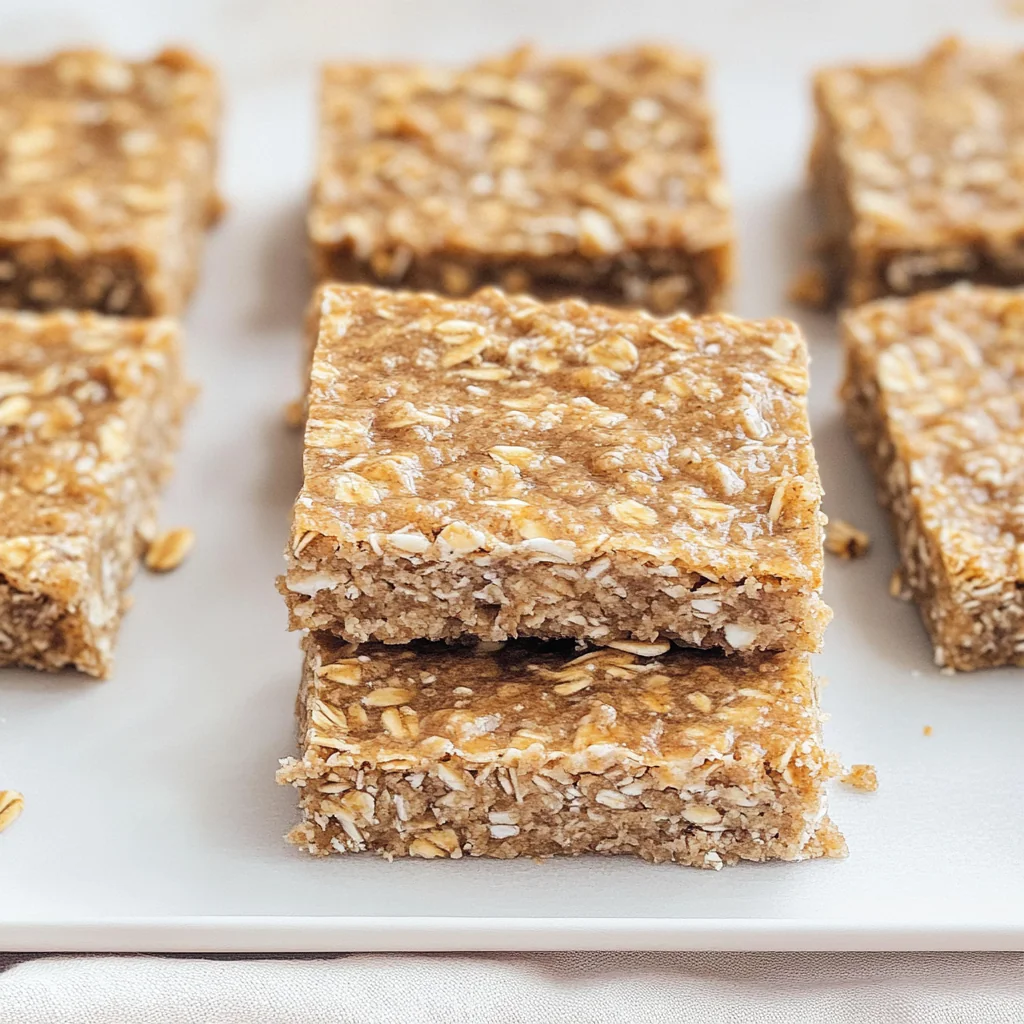 Amazing 3 Ingredient Healthier Coconut Oatmeal Bars Recipe