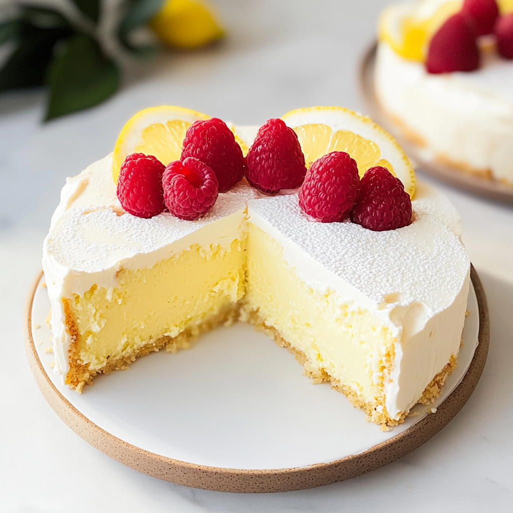 Amazing 4 Ingredient Lemon Cottage Cheese Cake Delight
