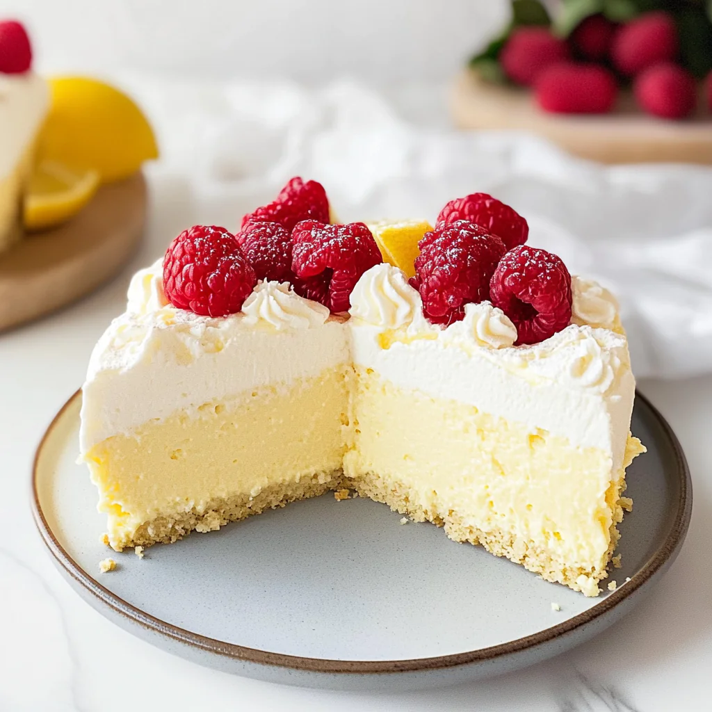 Amazing 4 Ingredient Lemon Cottage Cheese Cake Delight