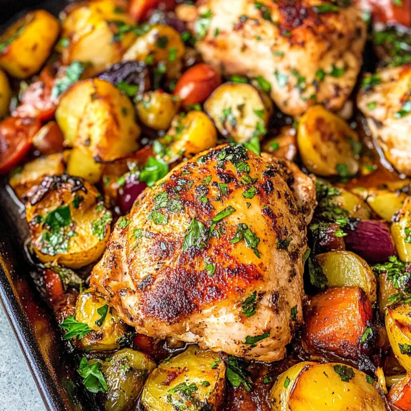 Amazing One Pan Chicken & Veggies for Delicious Dinners